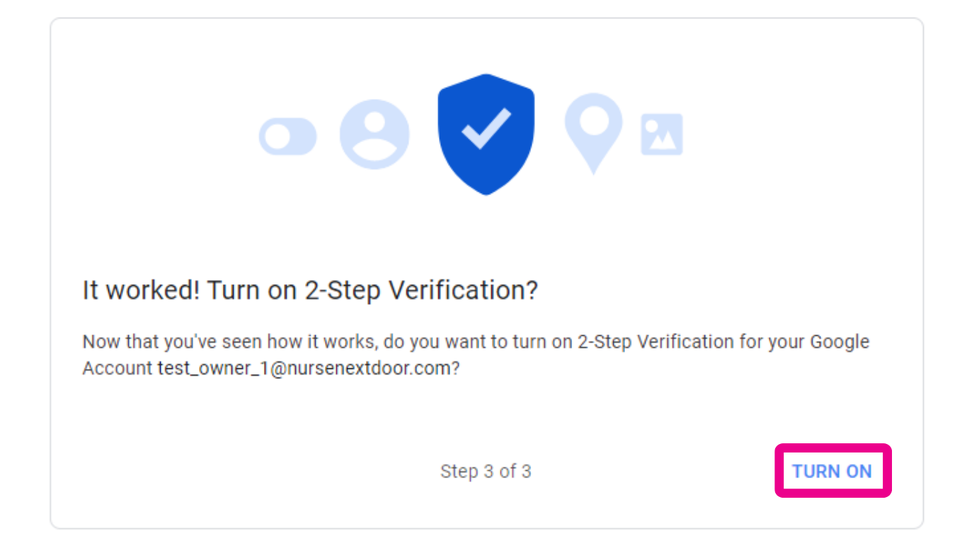 2-Step Verification Enrollment – Nurse Next Door