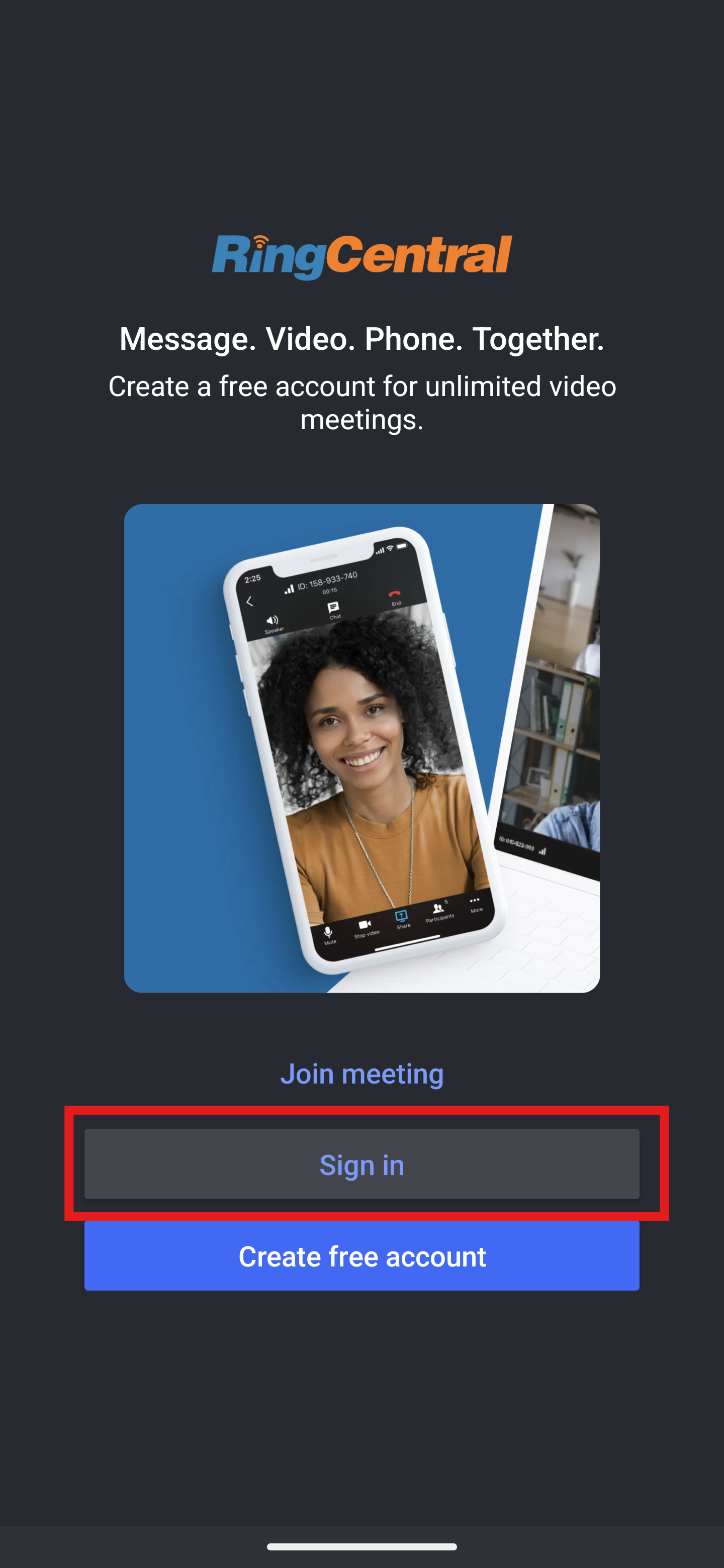 Ring Central Log in. – Nurse Next Door