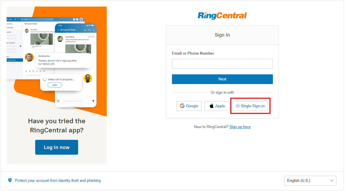 Ring Central Log in. – Nurse Next Door