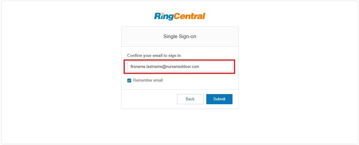 Ring Central Log in. – Nurse Next Door