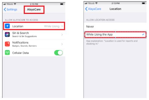 AlayaCare App Troubleshooting Guide – Nurse Next Door